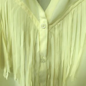 Kendall & Kylie | Tops | Kendall Kylie Fun Yellow Fringe Top Small ...